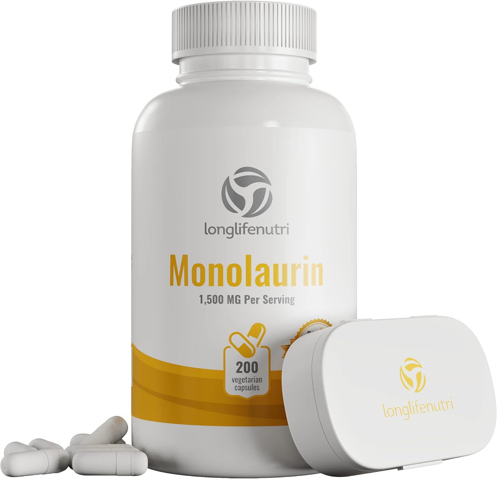 Monolaurin Supplement 200 Vegetarian Capsules – DirectBuyIn
