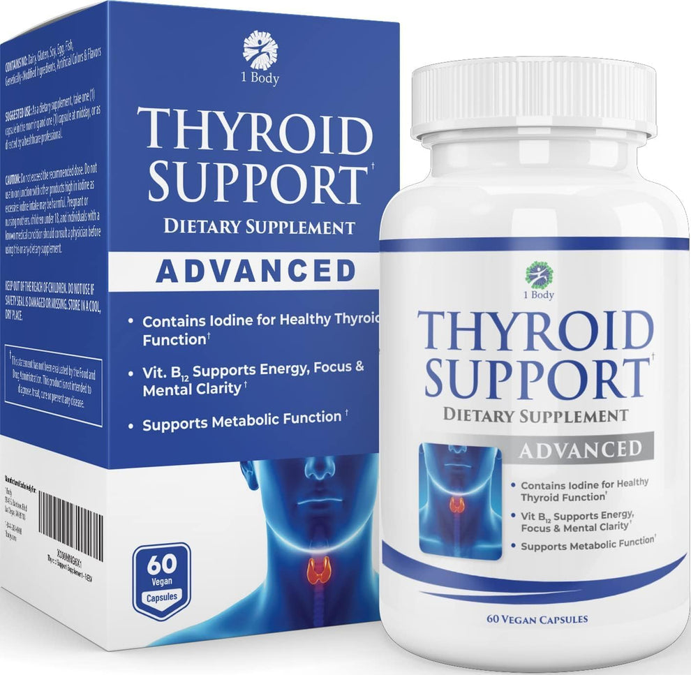 1 Body Thyroid Support Supplement with Iodine 60 capsules – DirectBuyIn